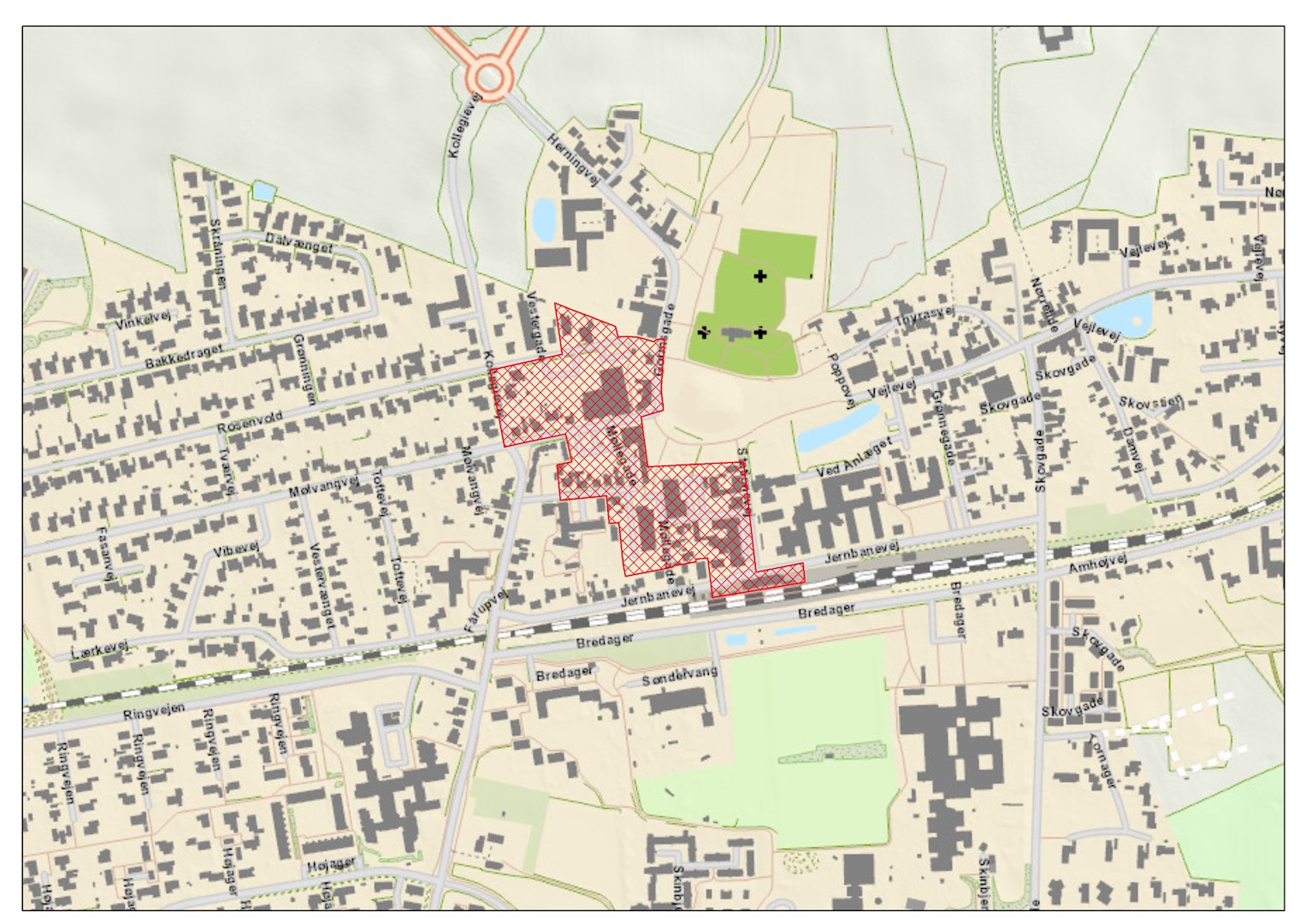 Kort over midtbyafgrænsninger