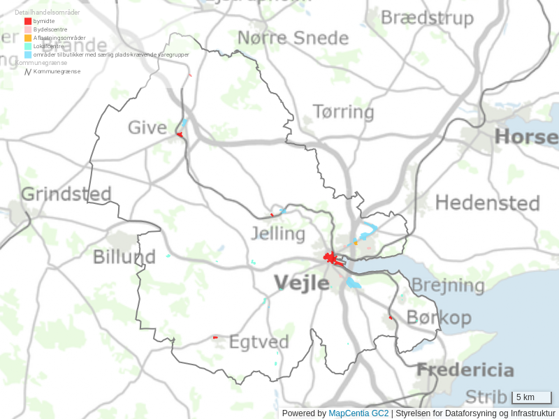 Retningslinje for detailhandelsområder i Vejle Kommune